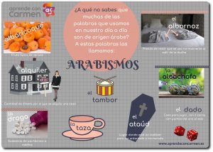 Los arabismos, influencia del árabe en el español.